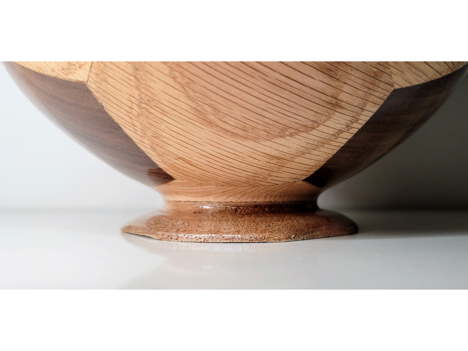 Soccer Ball (Truncated Icosahedron) segmented turning of oak and black ...