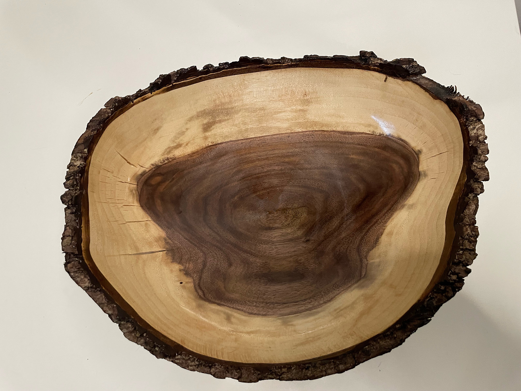 Meet "The General" - Live Edge Black Walnut Bowl.